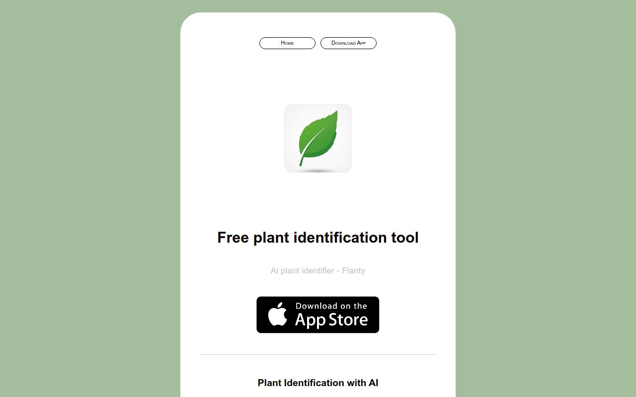 Free plant identification tool - Flanty